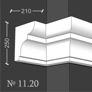 High Quality Production of Decorative Foam Exterior Cornices