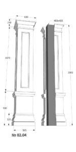 Exterior Decorative Foam Columns ~ Column Cladding ~ Production